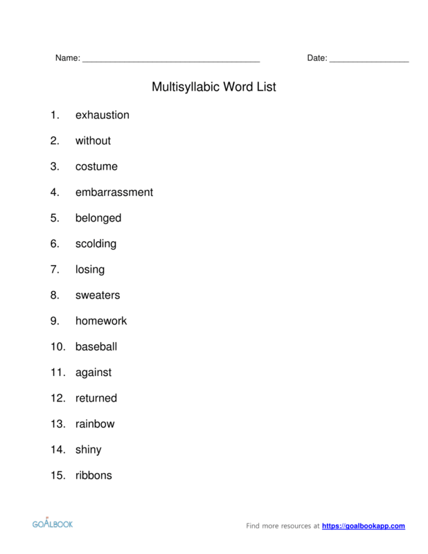 Multisyllabic Word List 5Th Grade Goimages Point Multisyllabic Word List 5Th Grade Goimages Point
